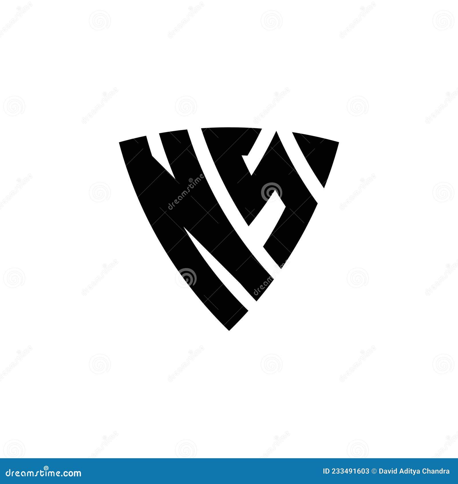 NS Logo Monogram Triangle Shield Style Stock Vector - Illustration of ...