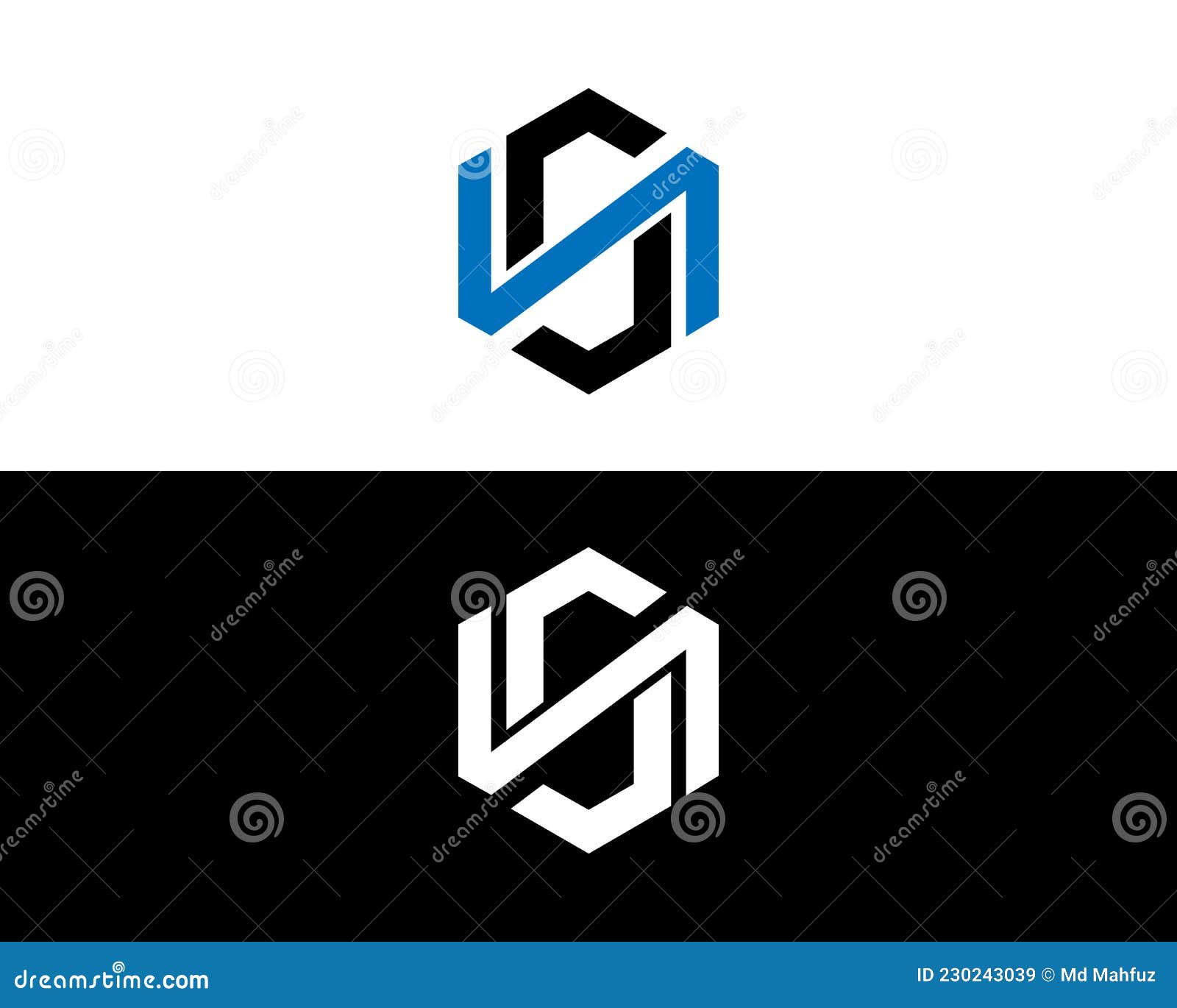 NS And SN Letter Logo And Icon Cartoon Vector | CartoonDealer.com ...