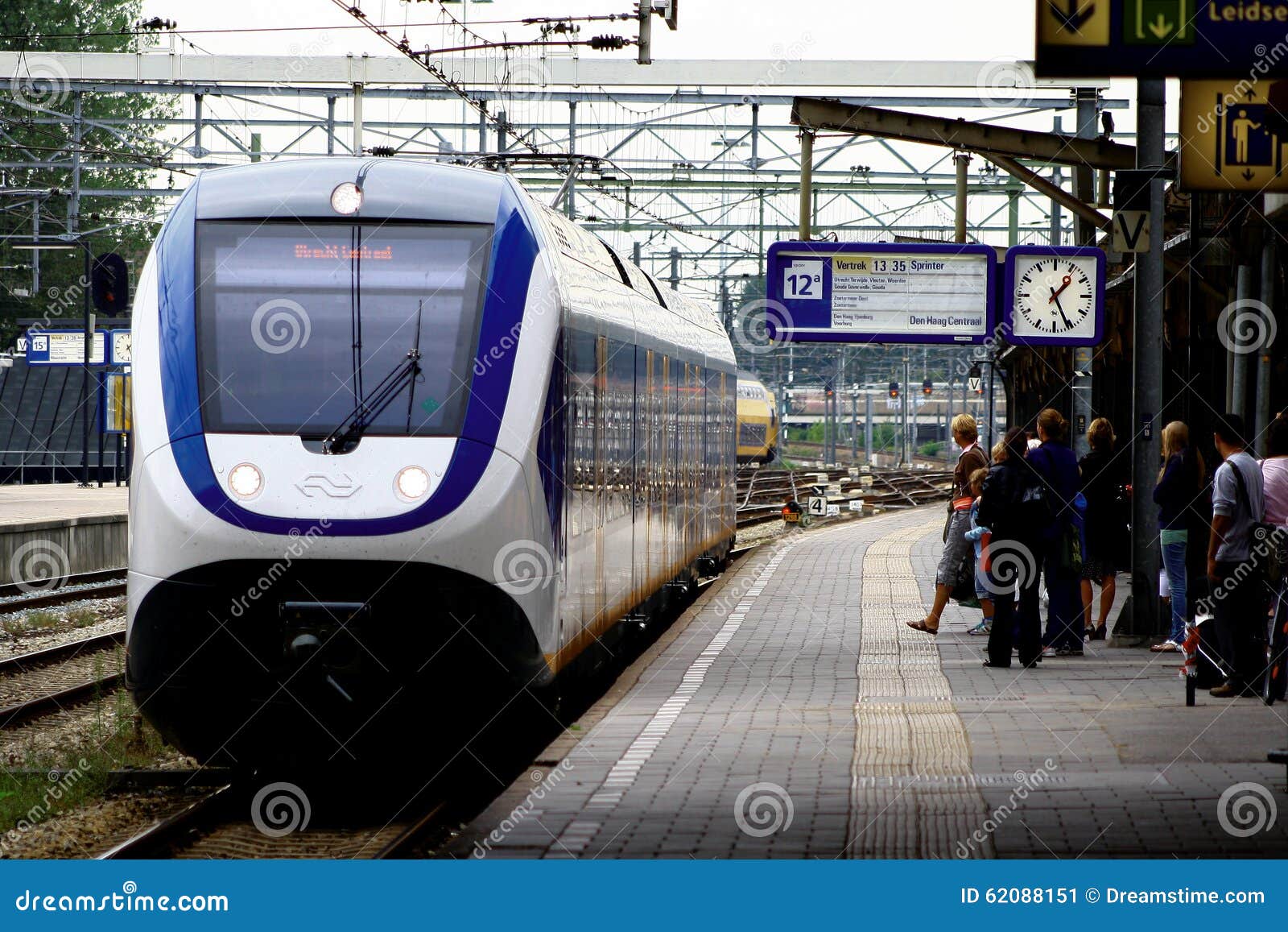 NS Train at Platform Railwaystation Utrecht, Holland, the Netherlands ...