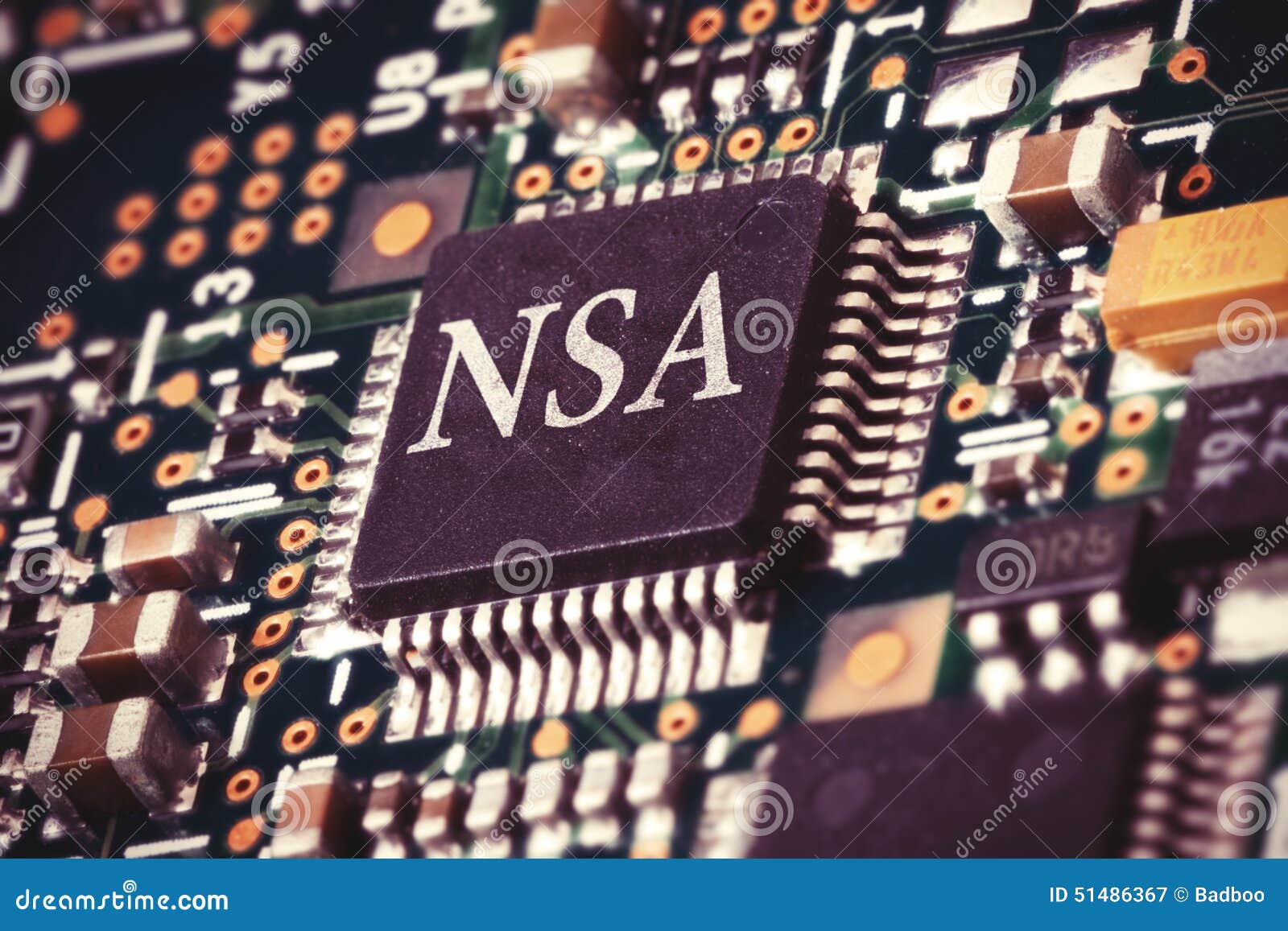 NSA computer chip stock image. Image of network, computer - 51486367