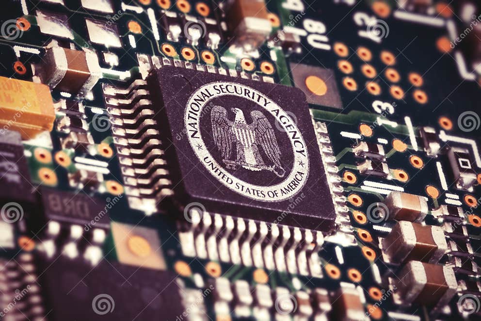 NSA computer chip editorial stock photo. Image of hacker - 51480538