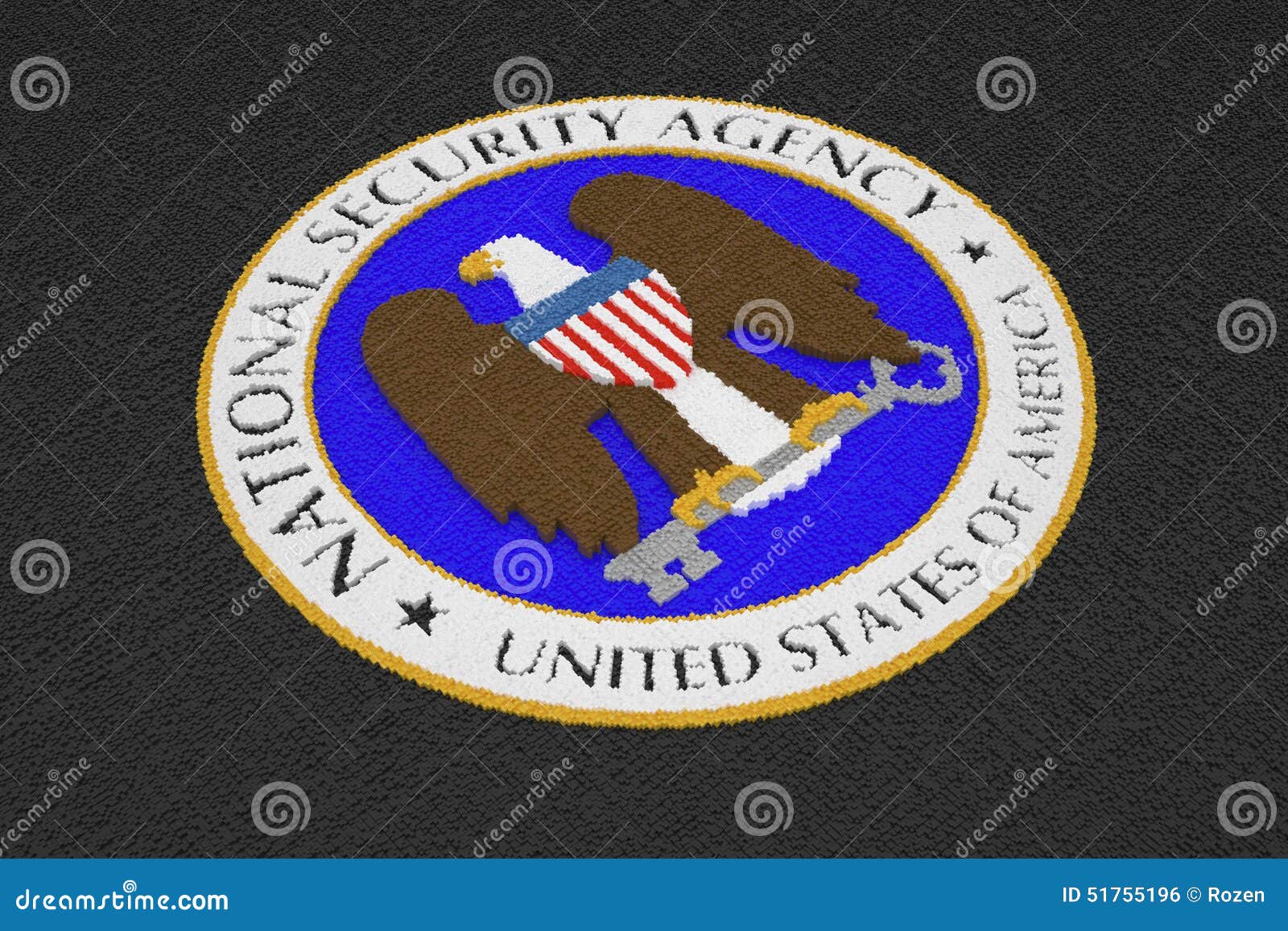 NSA logo stock illustration. Illustration of estate, symbol - 51755196