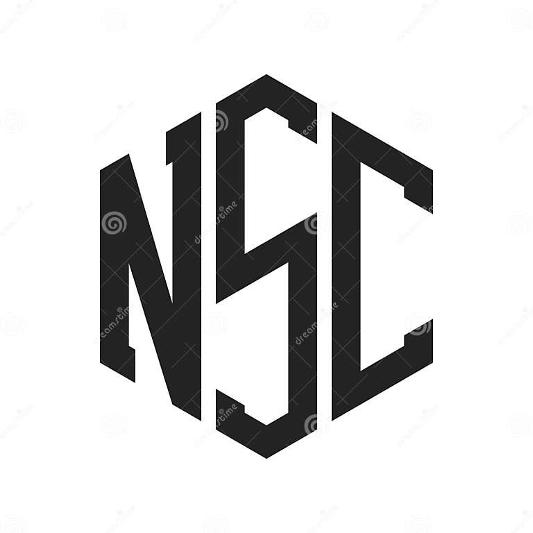 NSC Logo Design. Initial Letter NSC Monogram Logo Using Hexagon Shape ...
