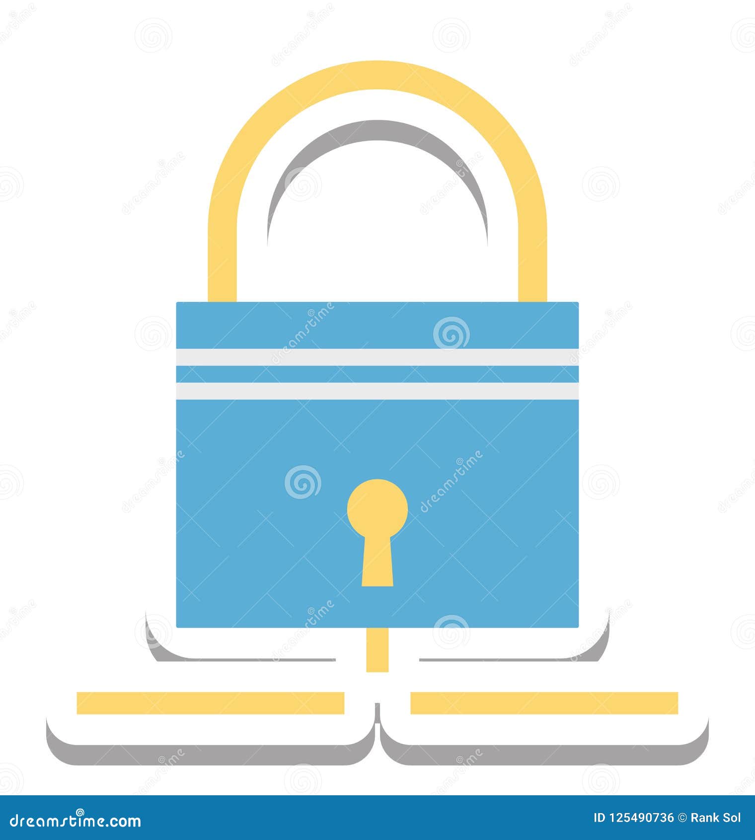 Secure Sharing, Lock Vector Icon Editable Stock Vector - Illustration ...