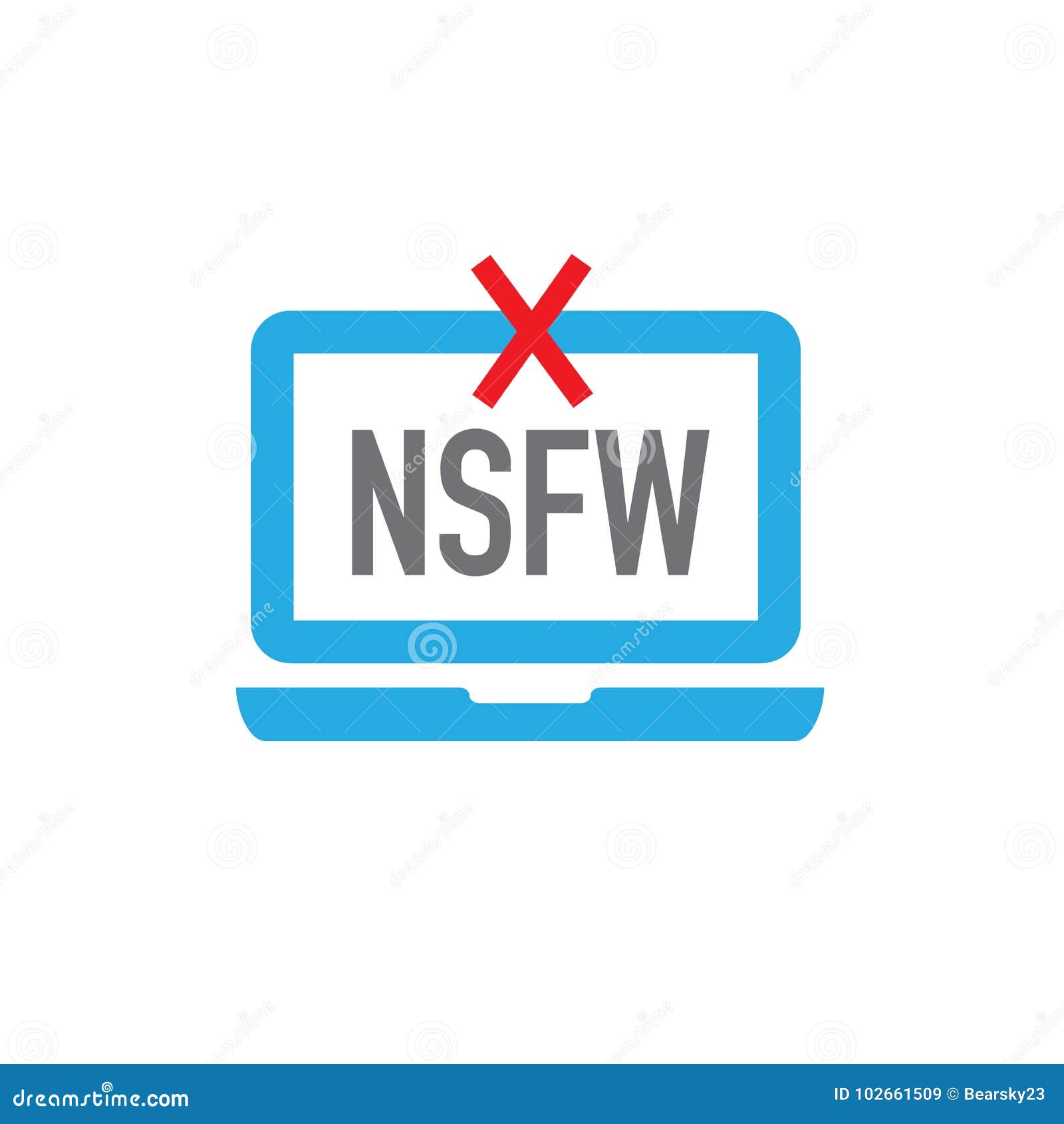 NSFW icon with graphic stock vector. Illustration of censor - 102661509