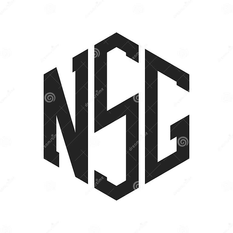 NSG Logo Design. Initial Letter NSG Monogram Logo Using Hexagon Shape ...
