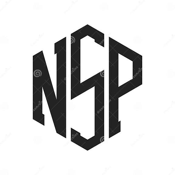 NSP Logo Design. Initial Letter NSP Monogram Logo Using Hexagon Shape ...