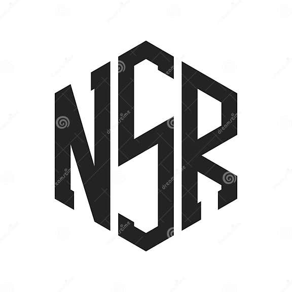 NSR Logo Design. Initial Letter NSR Monogram Logo Using Hexagon Shape ...
