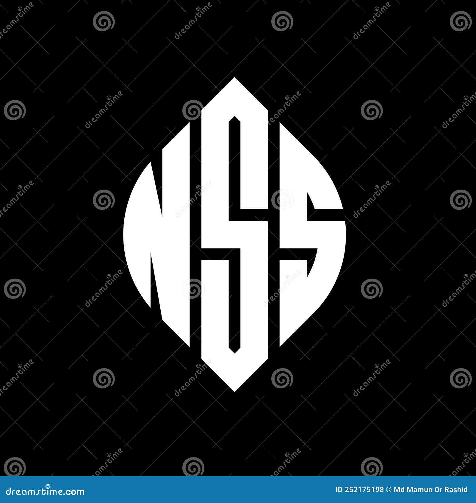 NSS Circle Letter Logo Design with Circle and Ellipse Shape. NSS ...