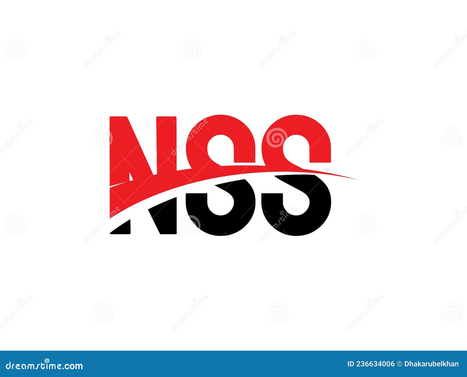 NSS Letter Initial Logo Design Vector Illustration Stock Vector ...