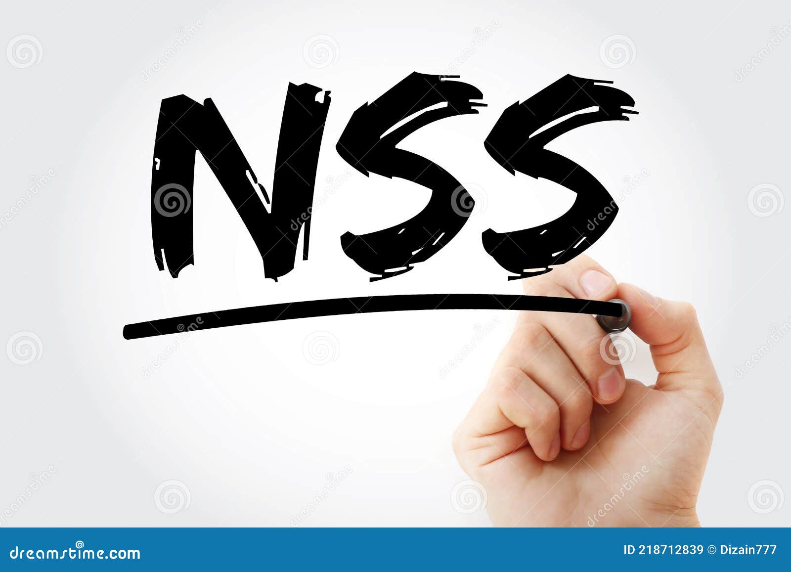 NSS - Network Security Services Acronym with Marker, Technology Concept ...