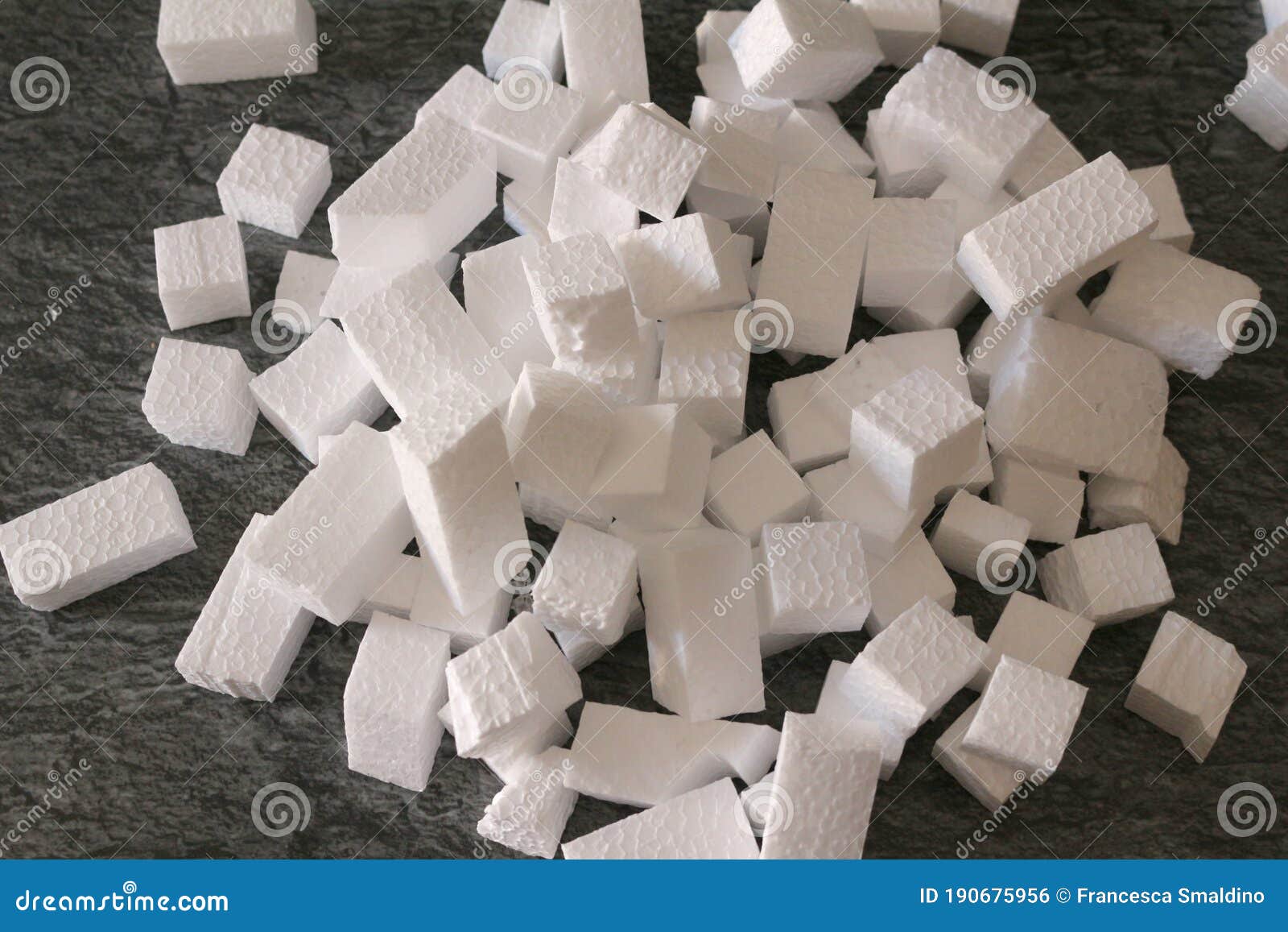 Pieces of Polystyrene for Packaging Stock Photo - Image of structure ...