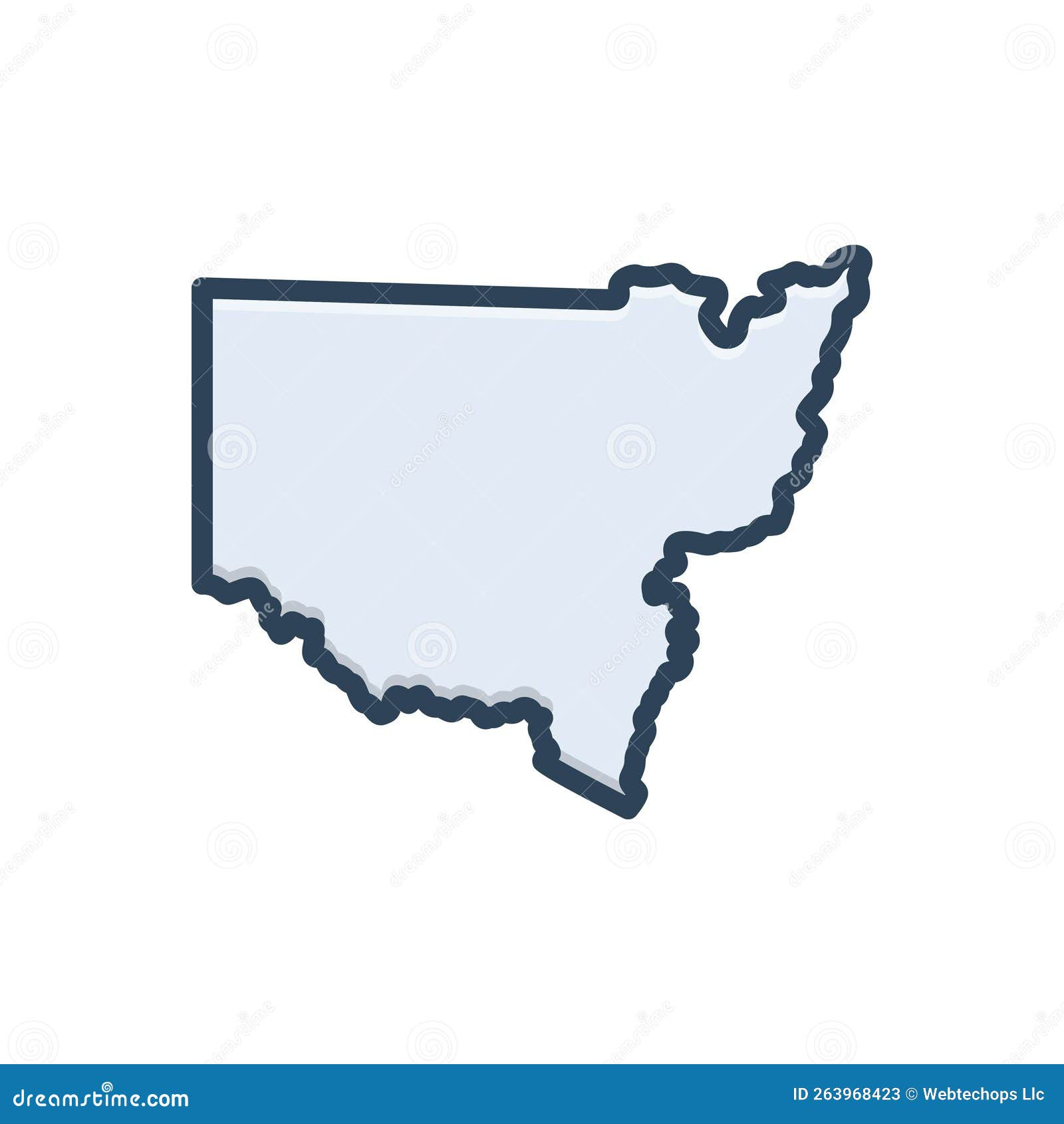 Color Illustration Icon for Nsw, Map and Australian Stock Illustration ...