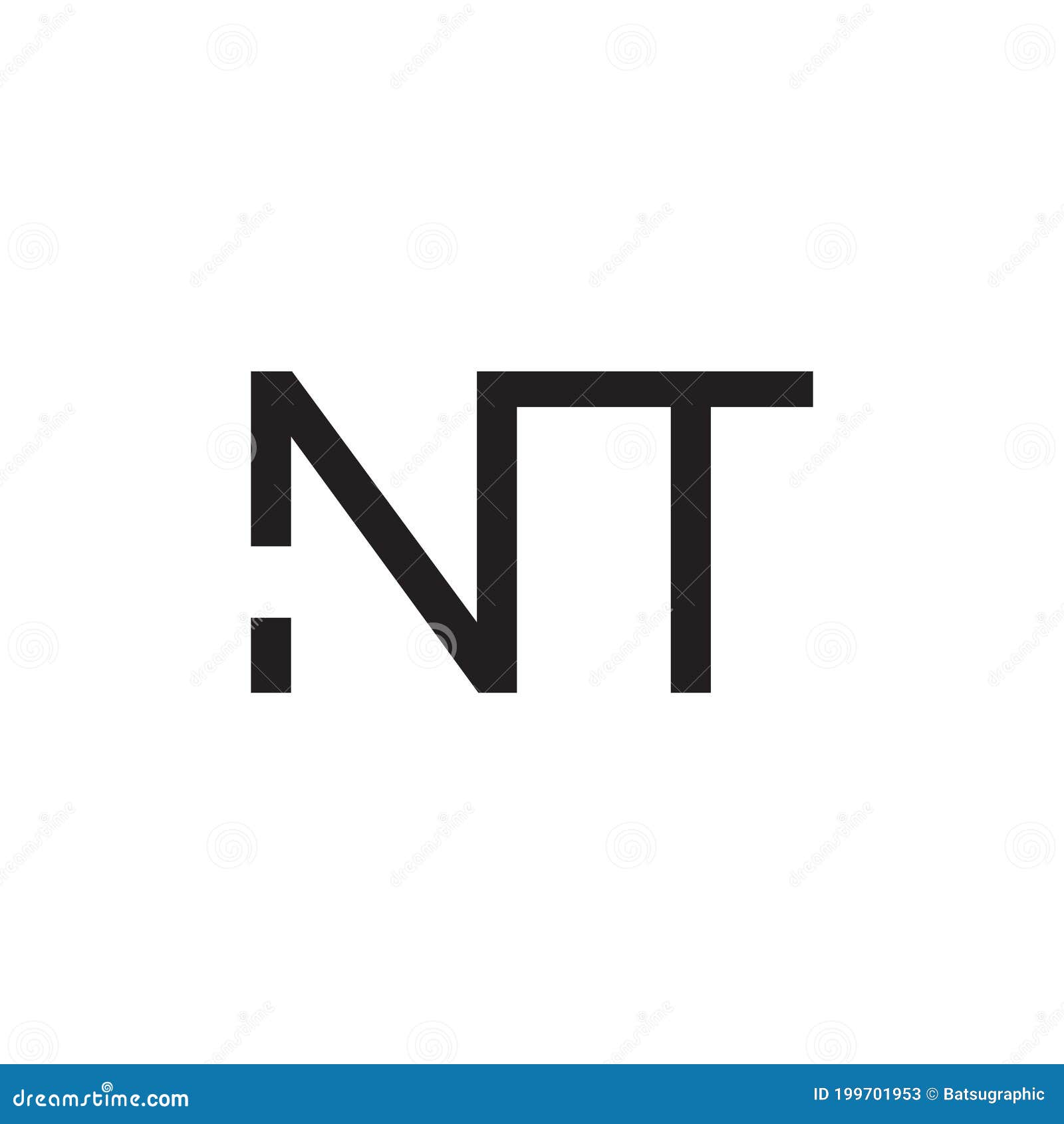 Nt Initial Letter Vector Logo Icon Stock Vector - Illustration of ...