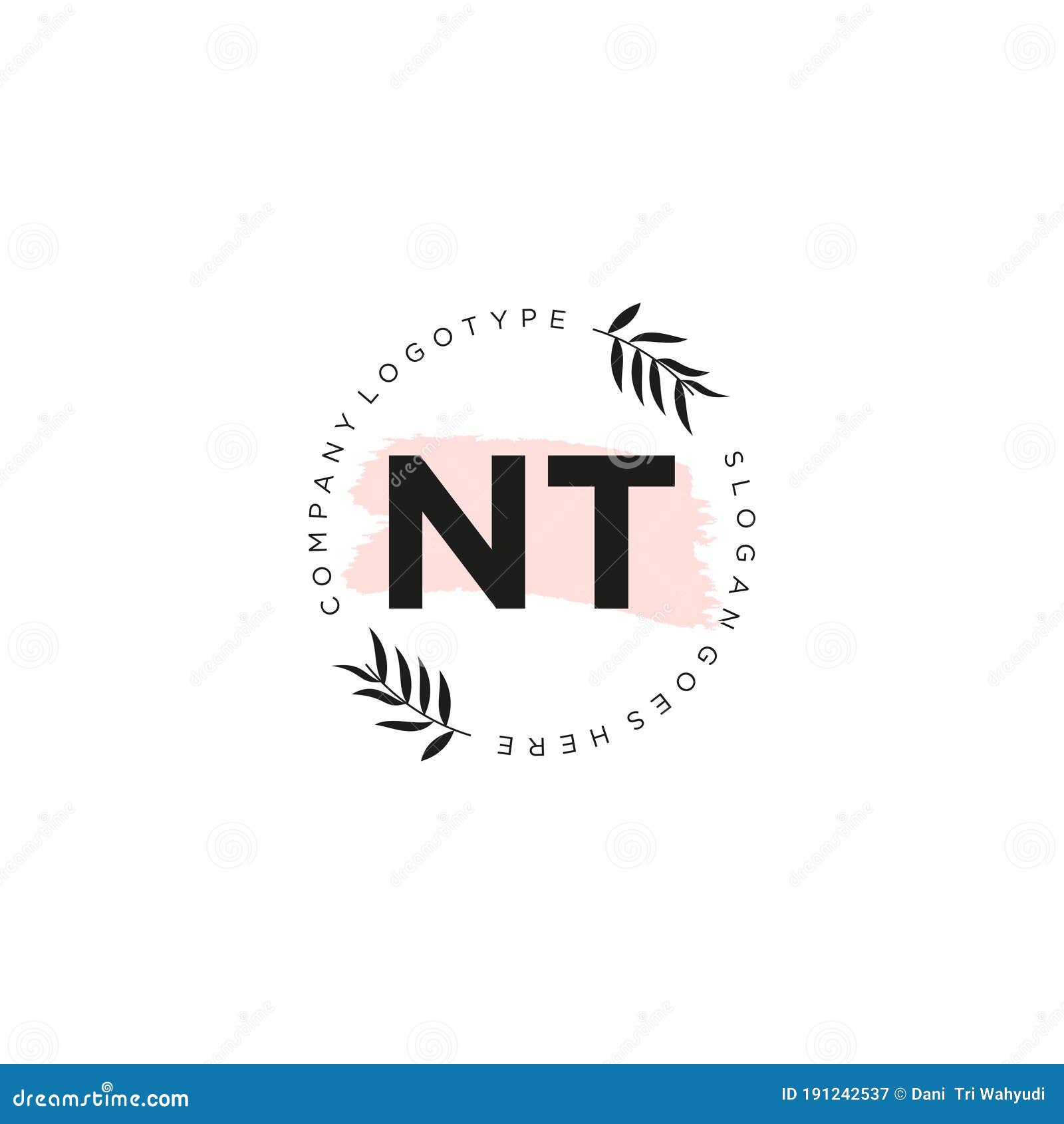 NT Letter Logo Icon Design Template Elements Stock Vector ...