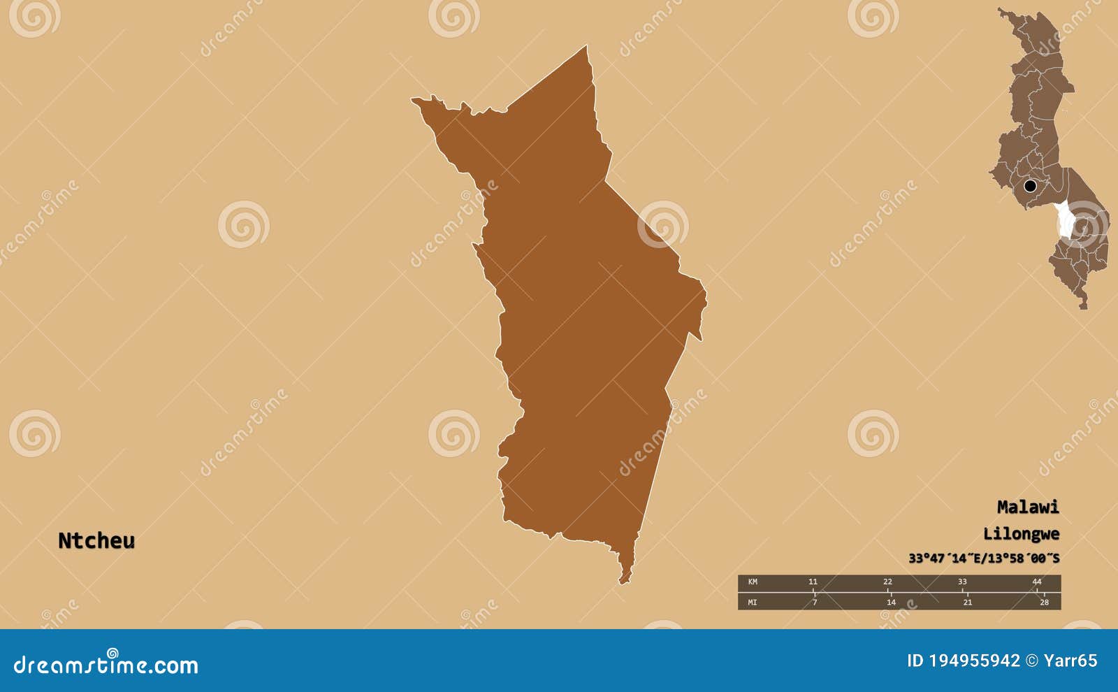 Ntcheu, District of Malawi, Zoomed. Pattern Stock Illustration ...