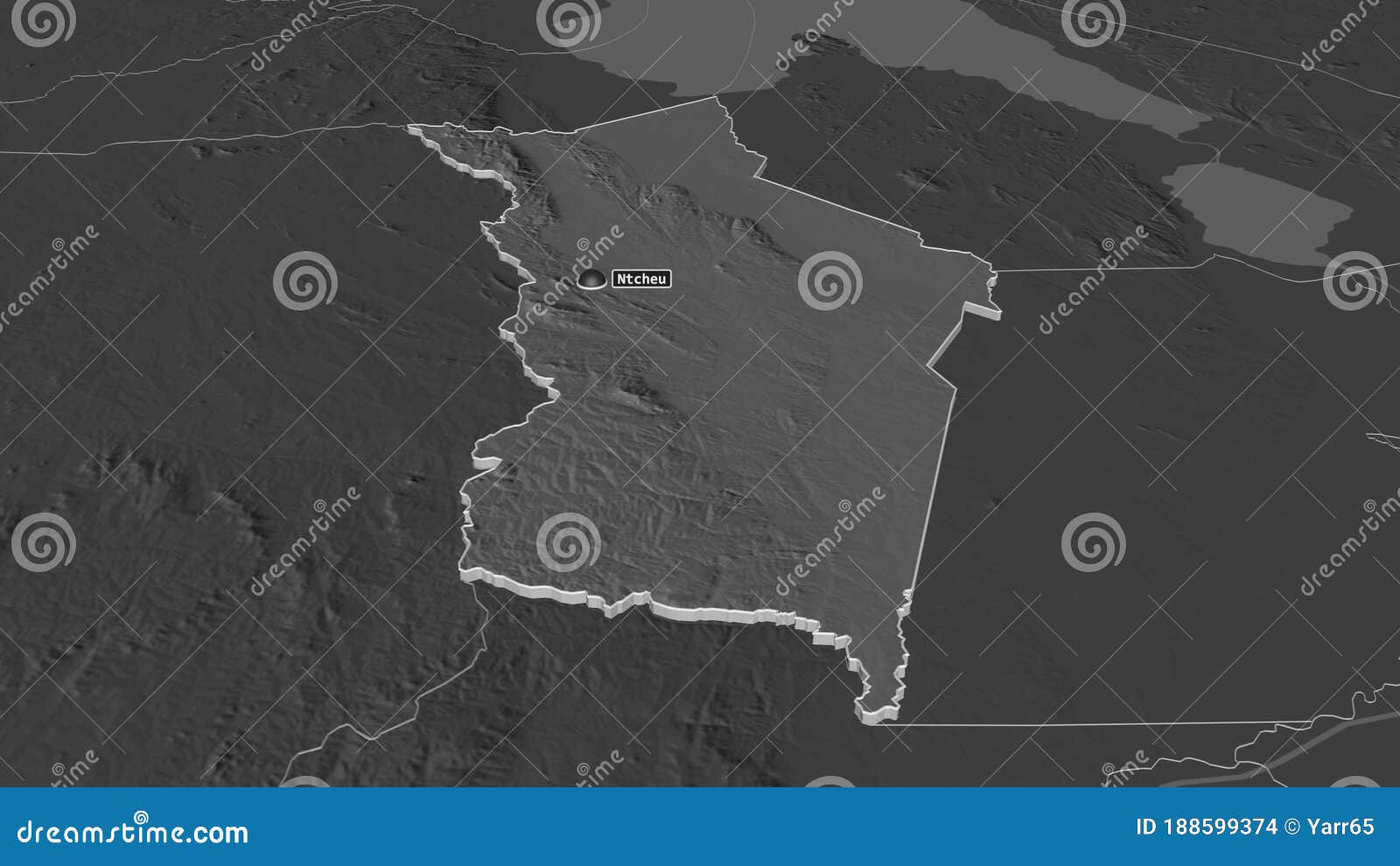 Ntcheu, Malawi - Extruded with Capital. Bilevel Stock Illustration ...