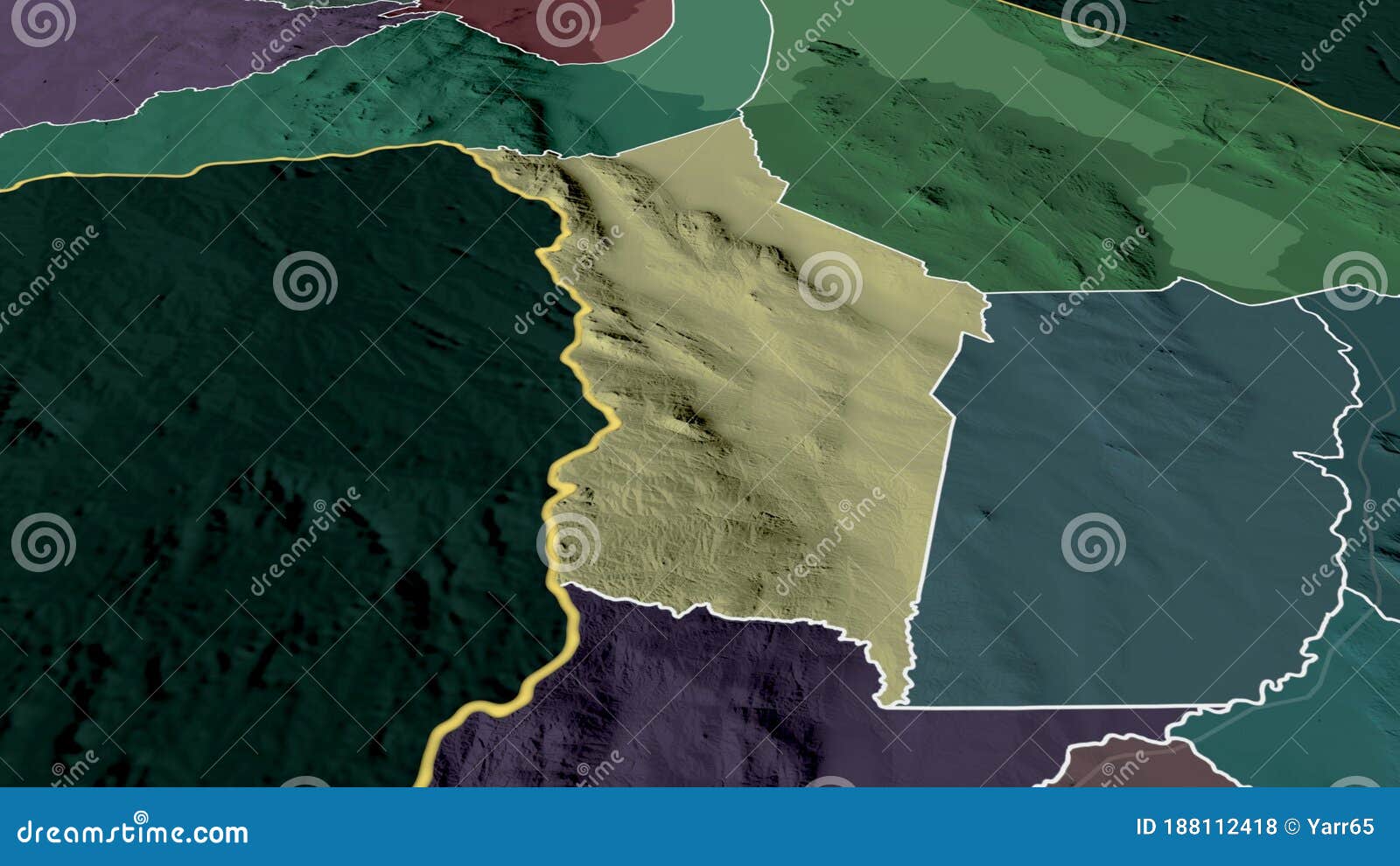 Ntcheu, Malawi - Highlighted. Administrative Stock Illustration ...