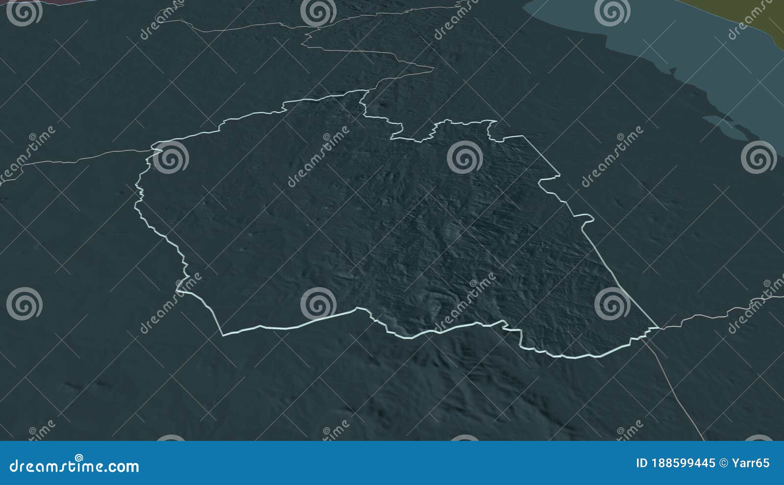 Ntchisi, Malawi - Outlined. Administrative Stock Illustration ...