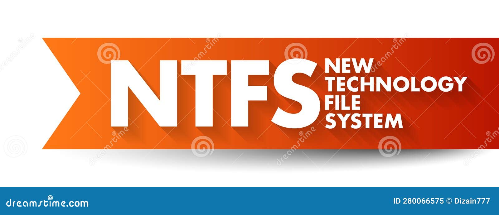 NTFS - New Technology File System Acronym, Technology Concept ...