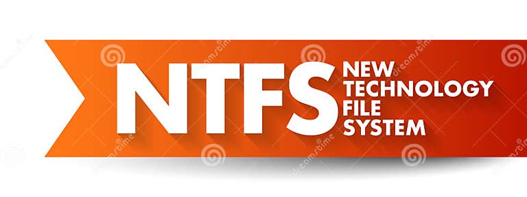 NTFS - New Technology File System Acronym, Technology Concept ...