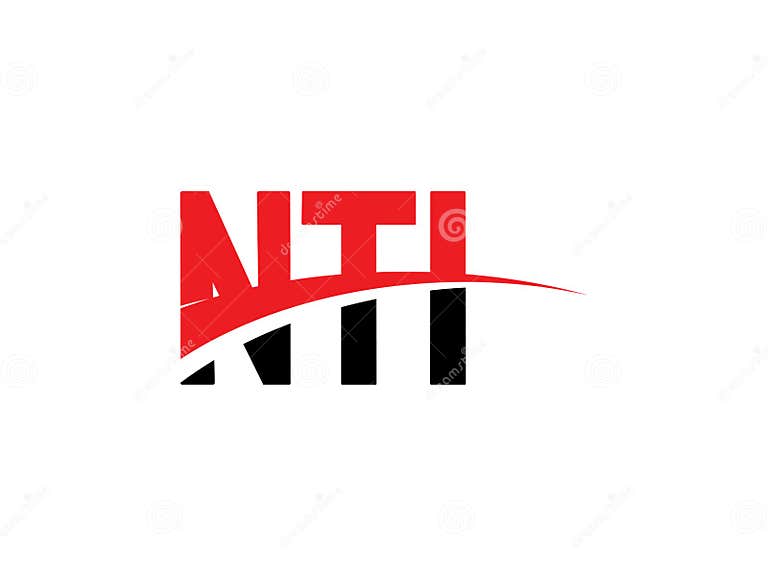 NTI Letter Initial Logo Design Vector Illustration Stock Vector ...