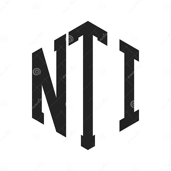 NTI Logo Design. Initial Letter NTI Monogram Logo Using Hexagon Shape ...
