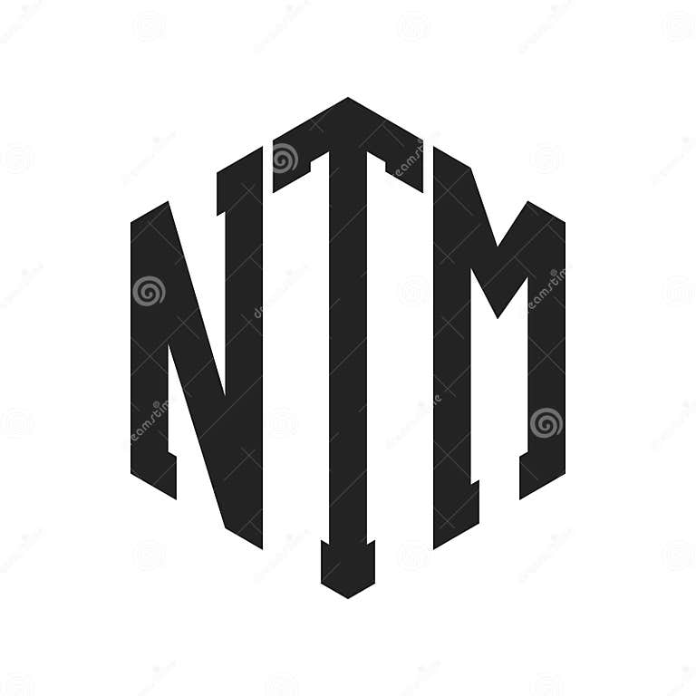 NTM Logo Design. Initial Letter NTM Monogram Logo Using Hexagon Shape ...