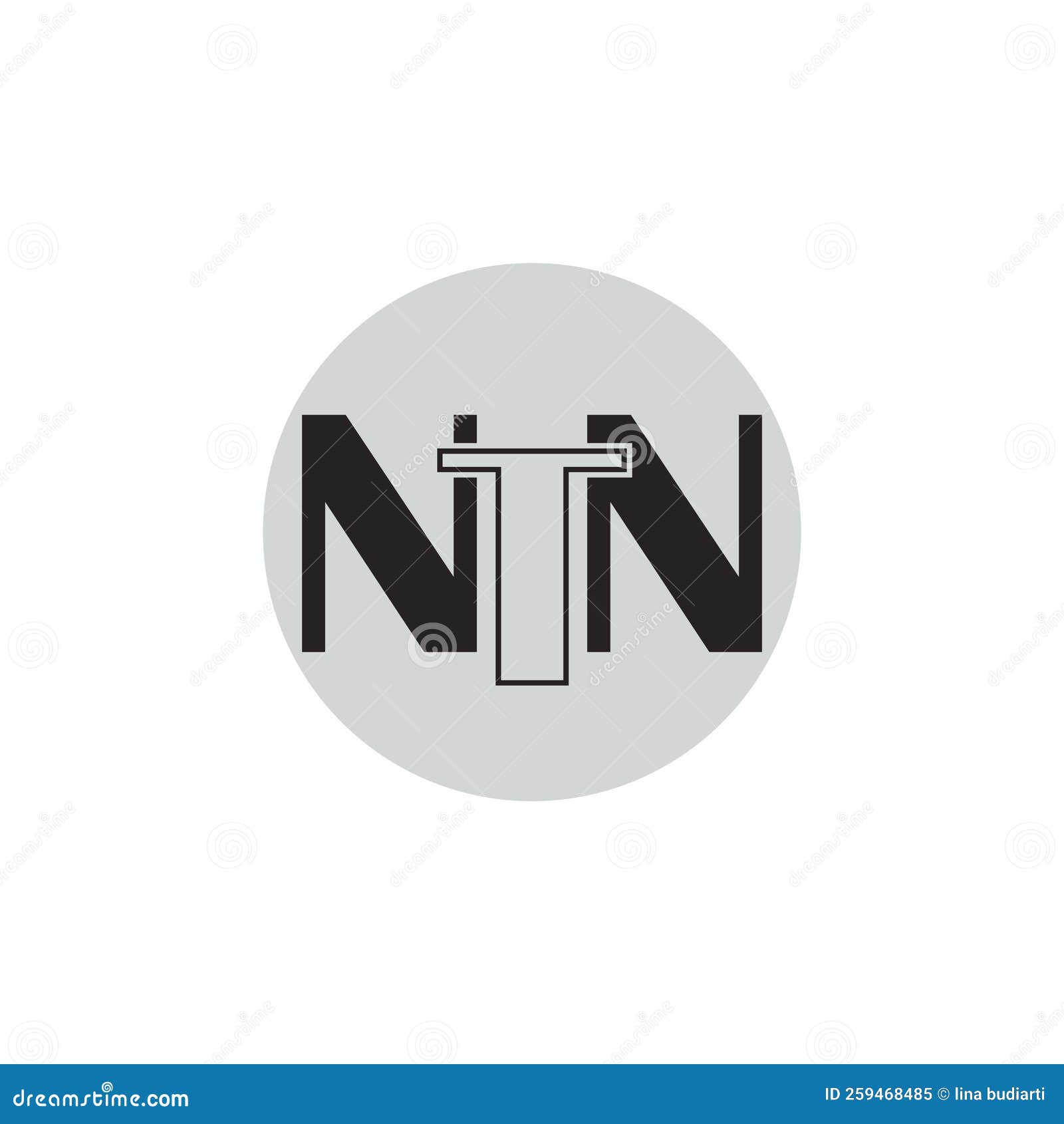 NTN letter logo stock vector. Illustration of trendy - 259468485