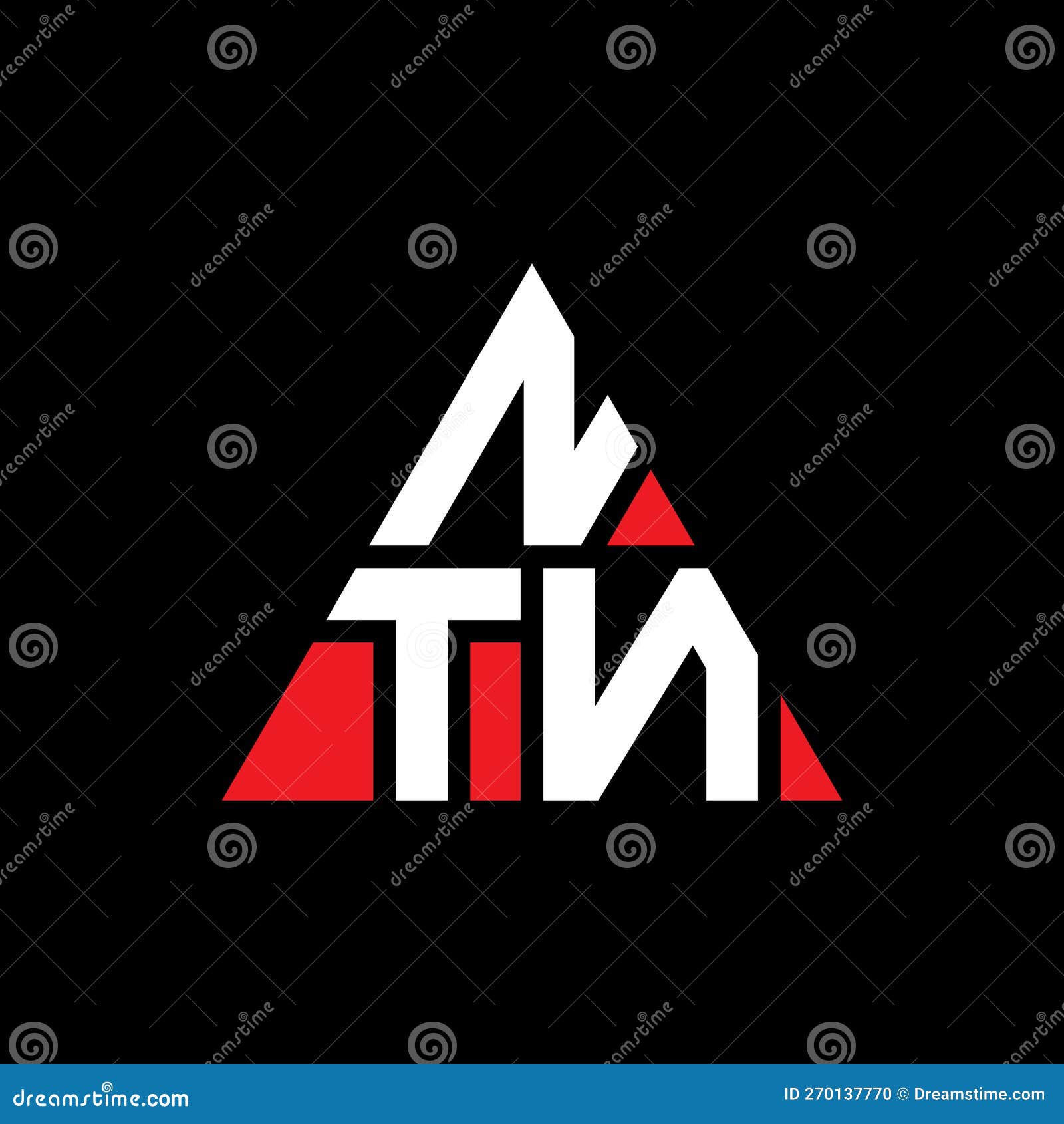 NTN Triangle Letter Logo Design with Triangle Shape. NTN Triangle Logo ...