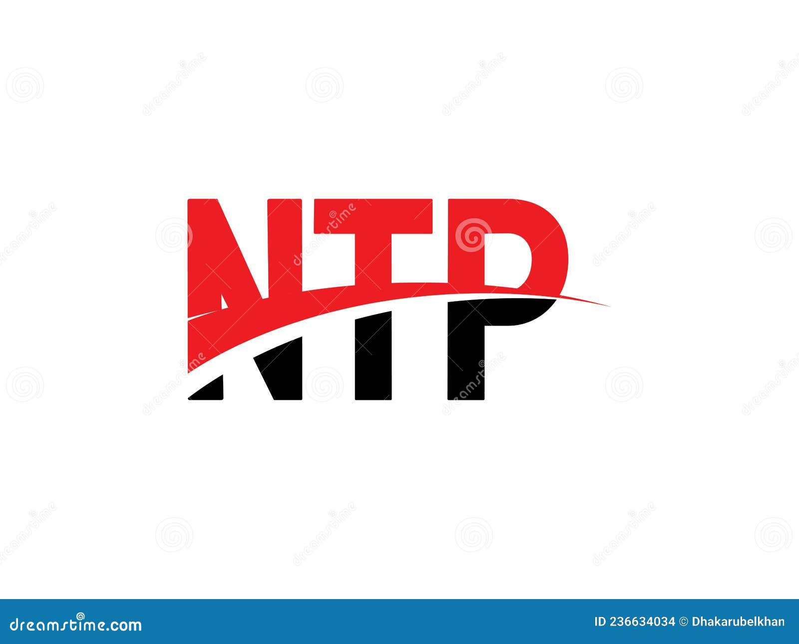 NTP Letter Initial Logo Design Vector Illustration Stock Vector ...