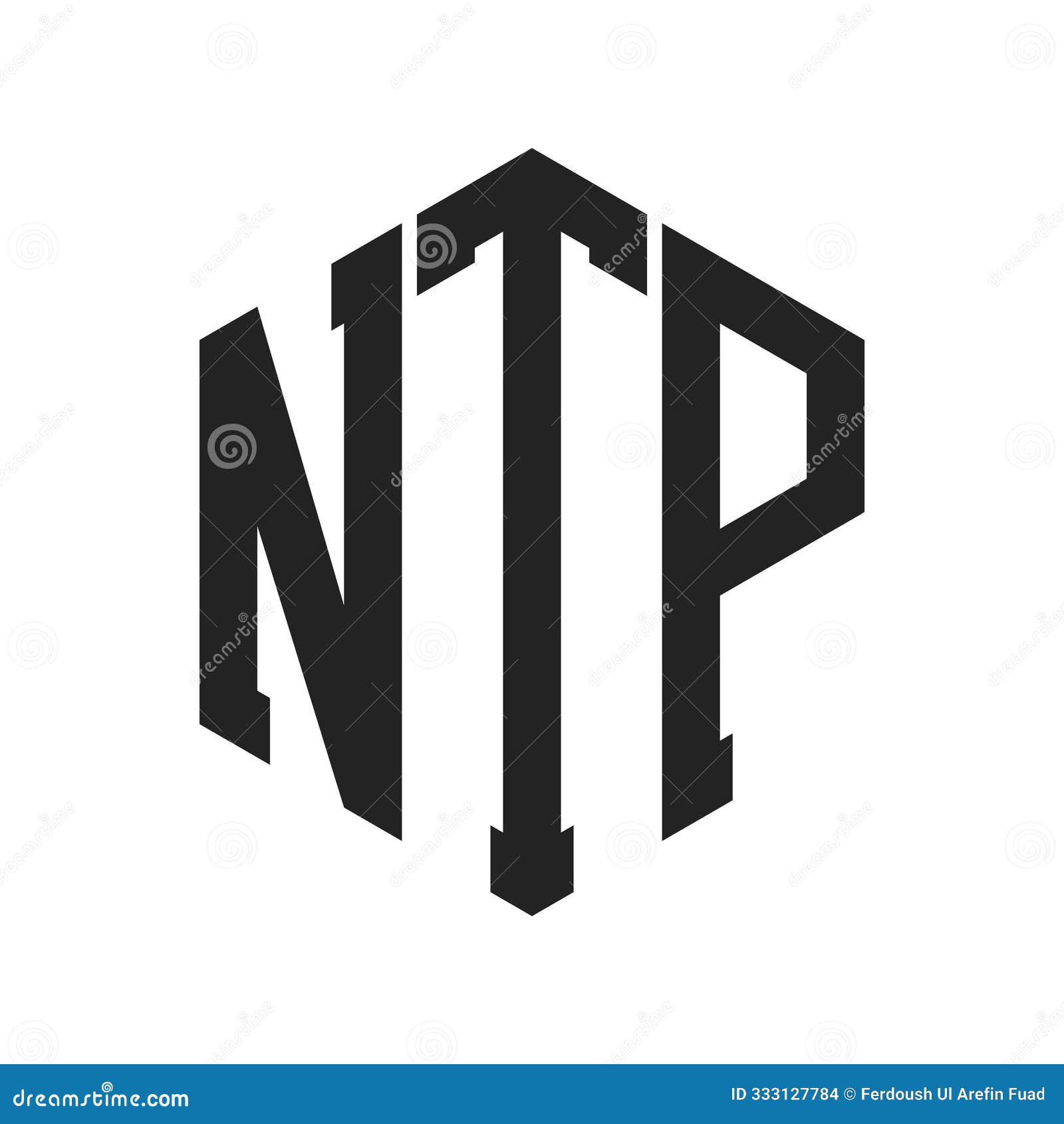 NTP Logo Design. Initial Letter NTP Monogram Logo Using Hexagon Shape ...