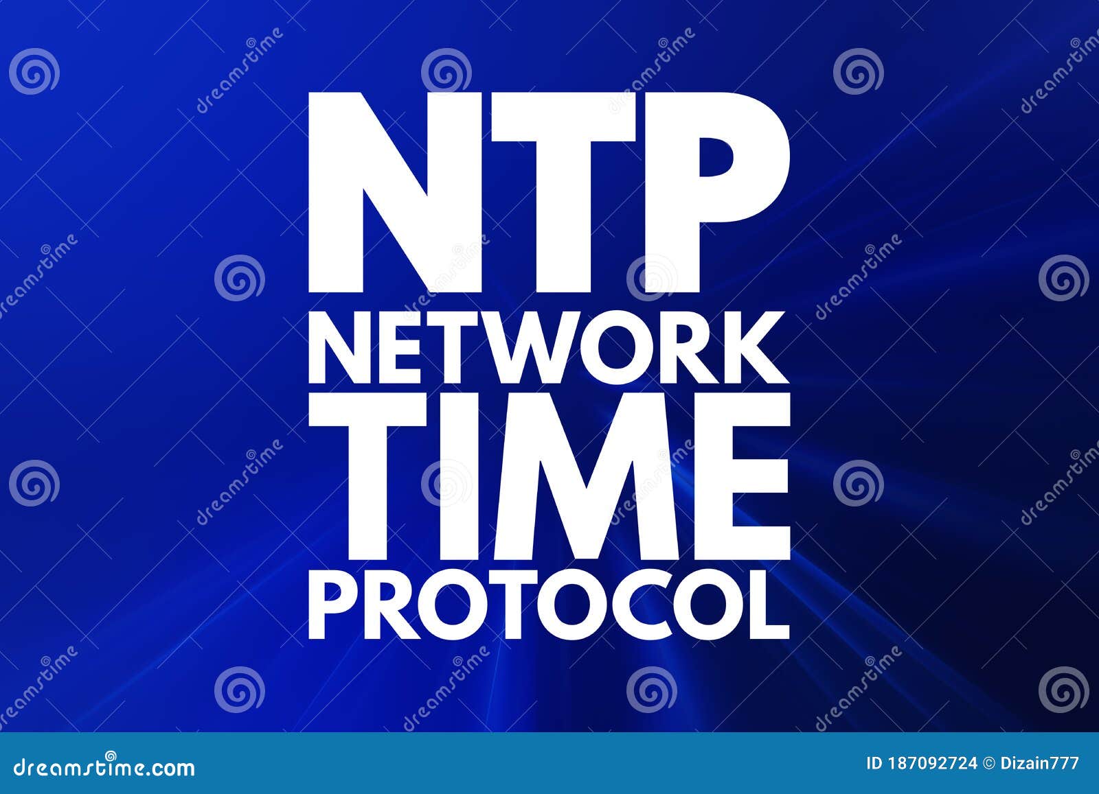 NTP - Network Time Protocol Acronym, Technology Concept Background ...