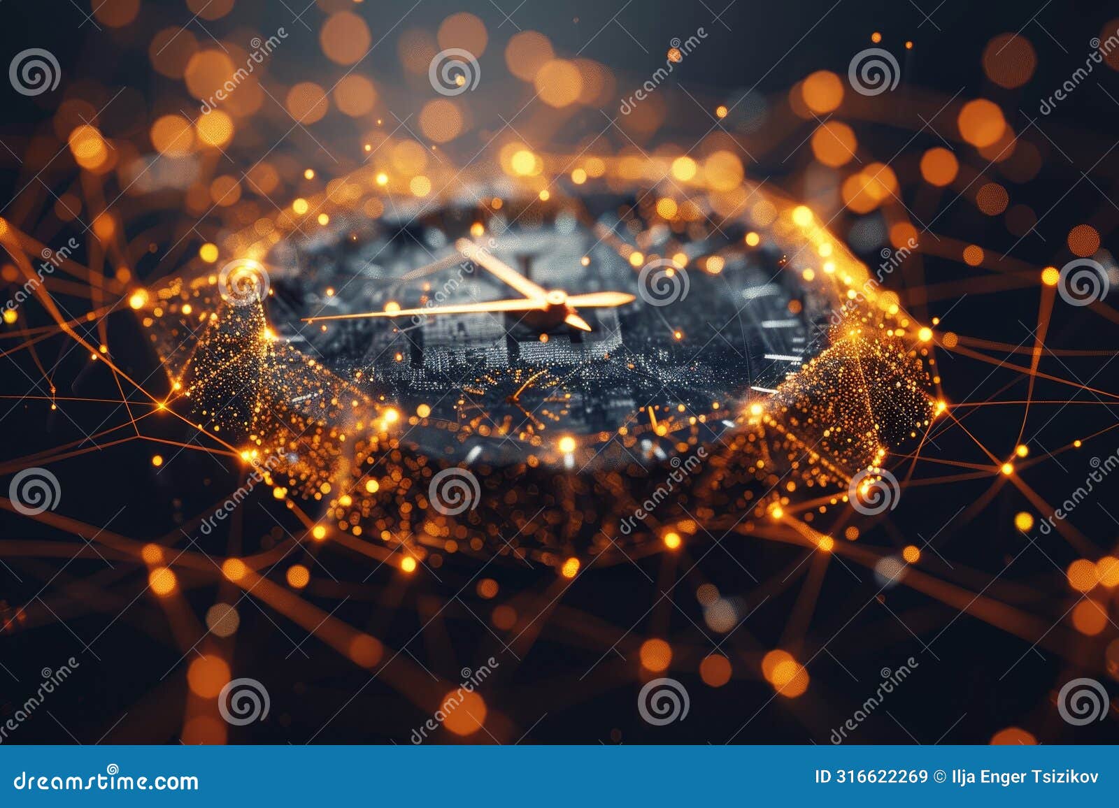 Time Synchronization Diagram - Vector Illustration | CartoonDealer.com ...