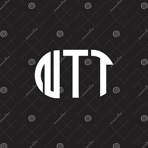 NTT Letter Logo Design on Black Background. NTT Creative Initials ...
