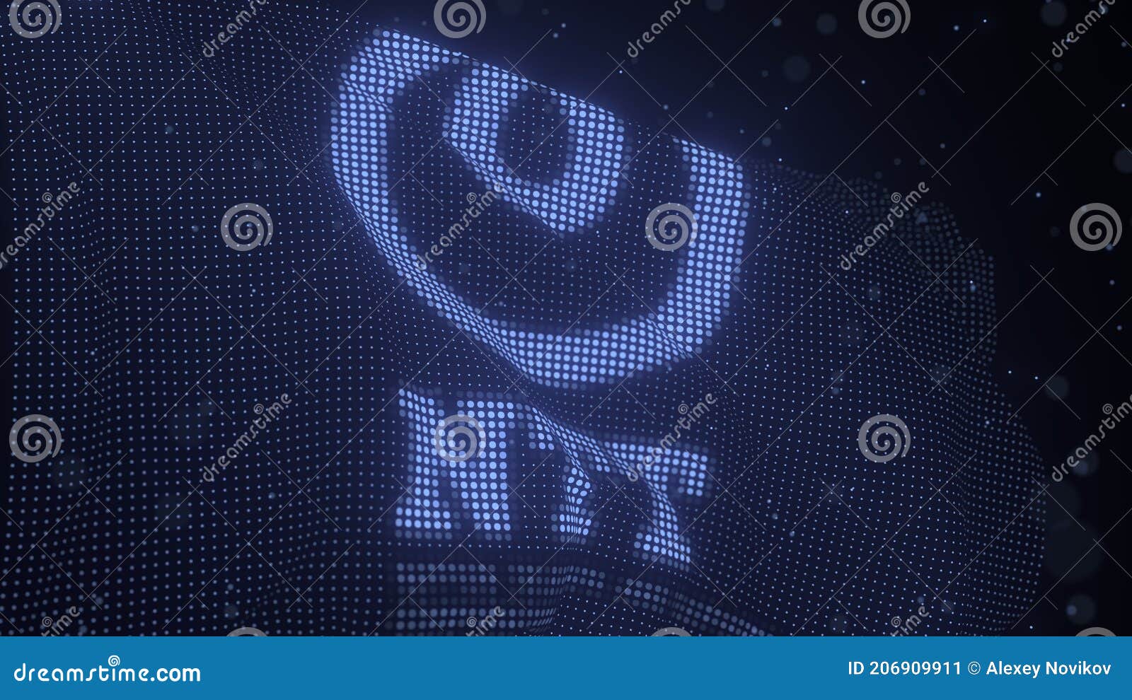 NTT Logo on a Waving Digital Flag, Editorial 3d Rendering Editorial ...