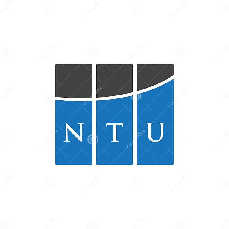 NTU Letter Logo Design on WHITE Background. NTU Creative Initials ...