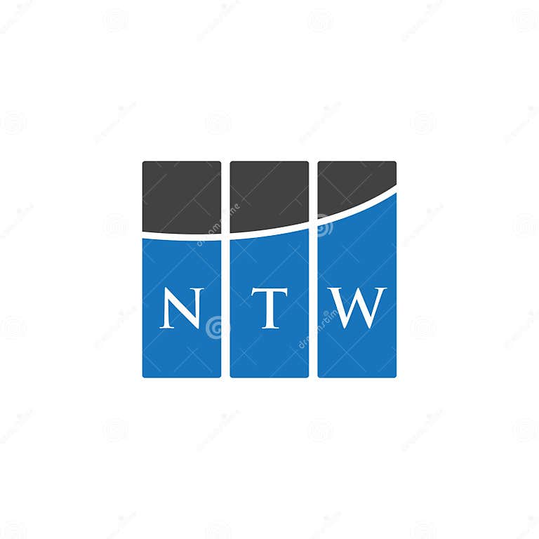 NTW Letter Logo Design on WHITE Background. NTW Creative Initials ...