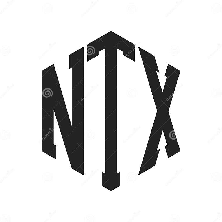 NTX Logo Design. Initial Letter NTX Monogram Logo Using Hexagon Shape ...