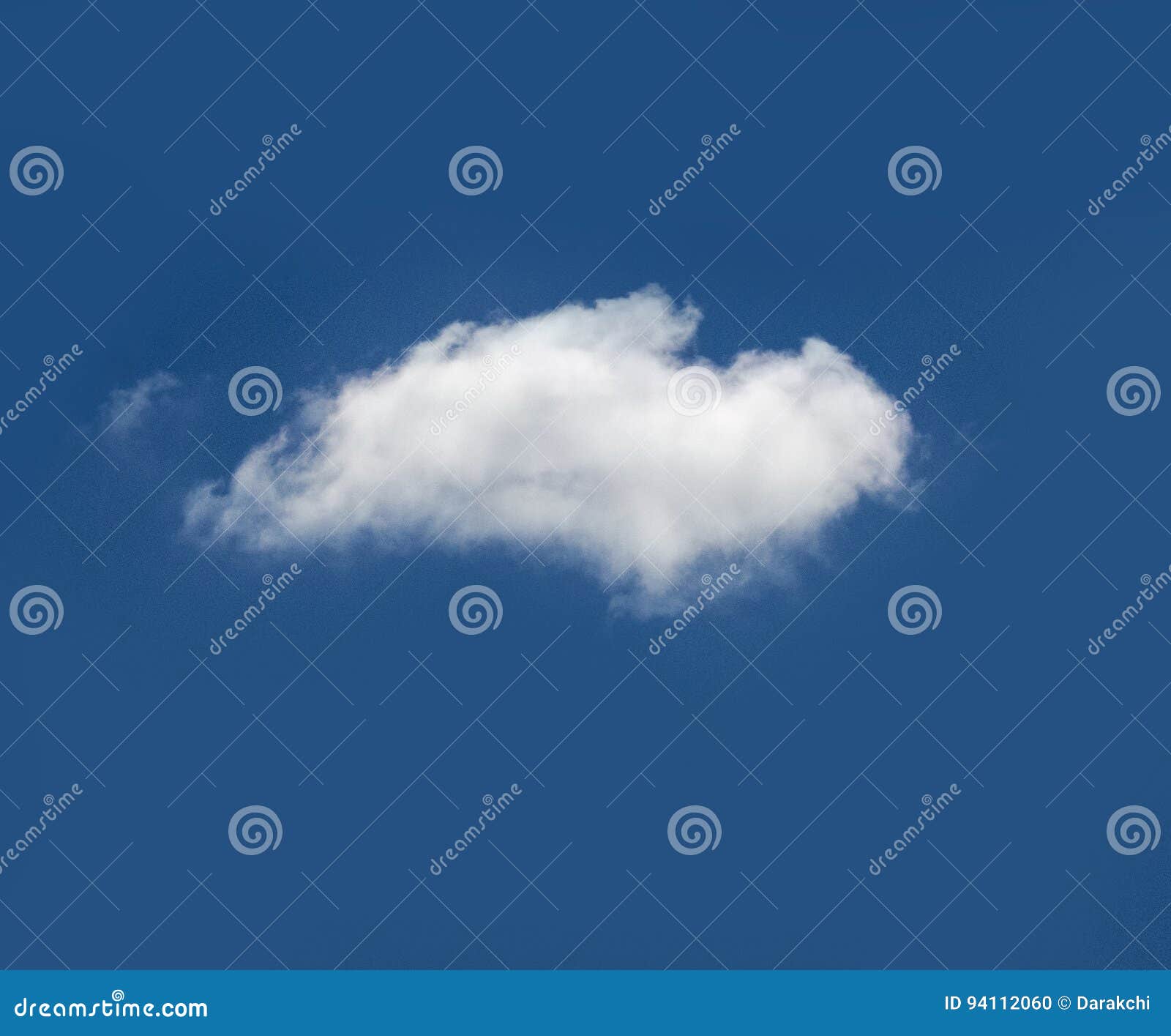 Nuage blanc simple photo stock. Image of isolement, nuage - 94112060