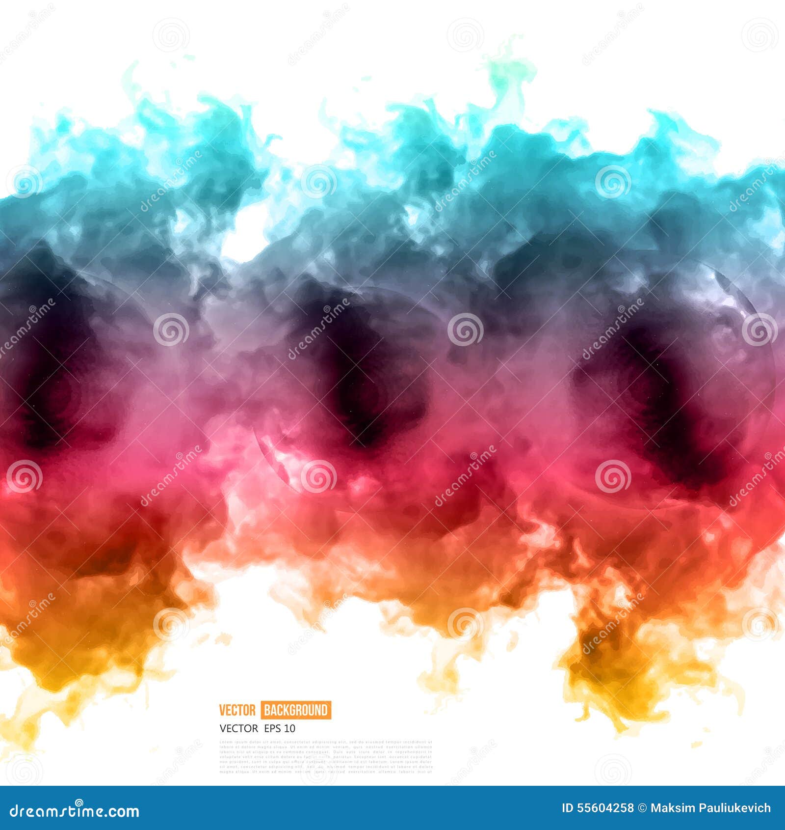 Nuage De Couleur De Vecteur Illustration de Vecteur - Illustration du ...