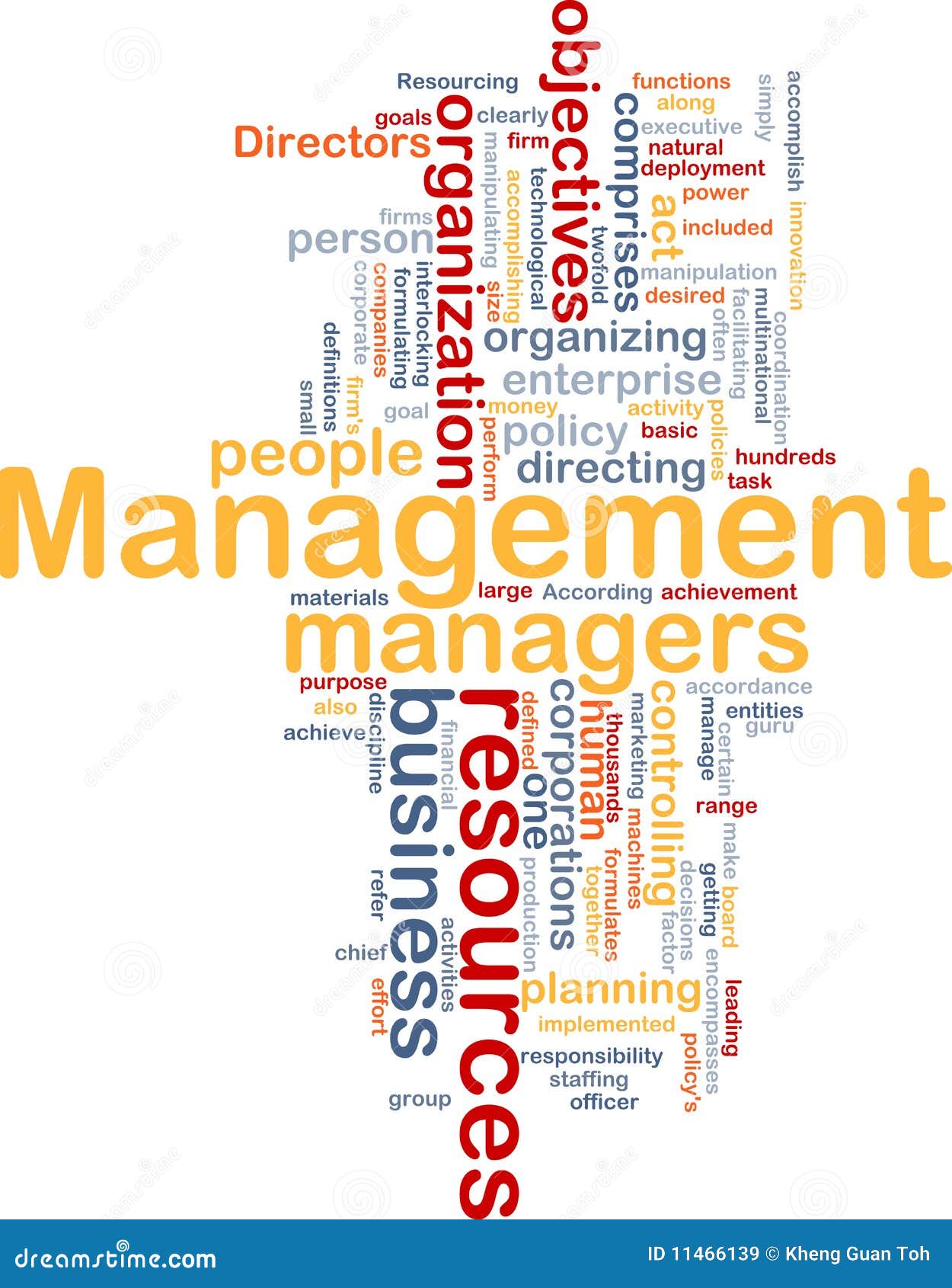 Nuage de mot de management illustration stock. Illustration du bureau ...