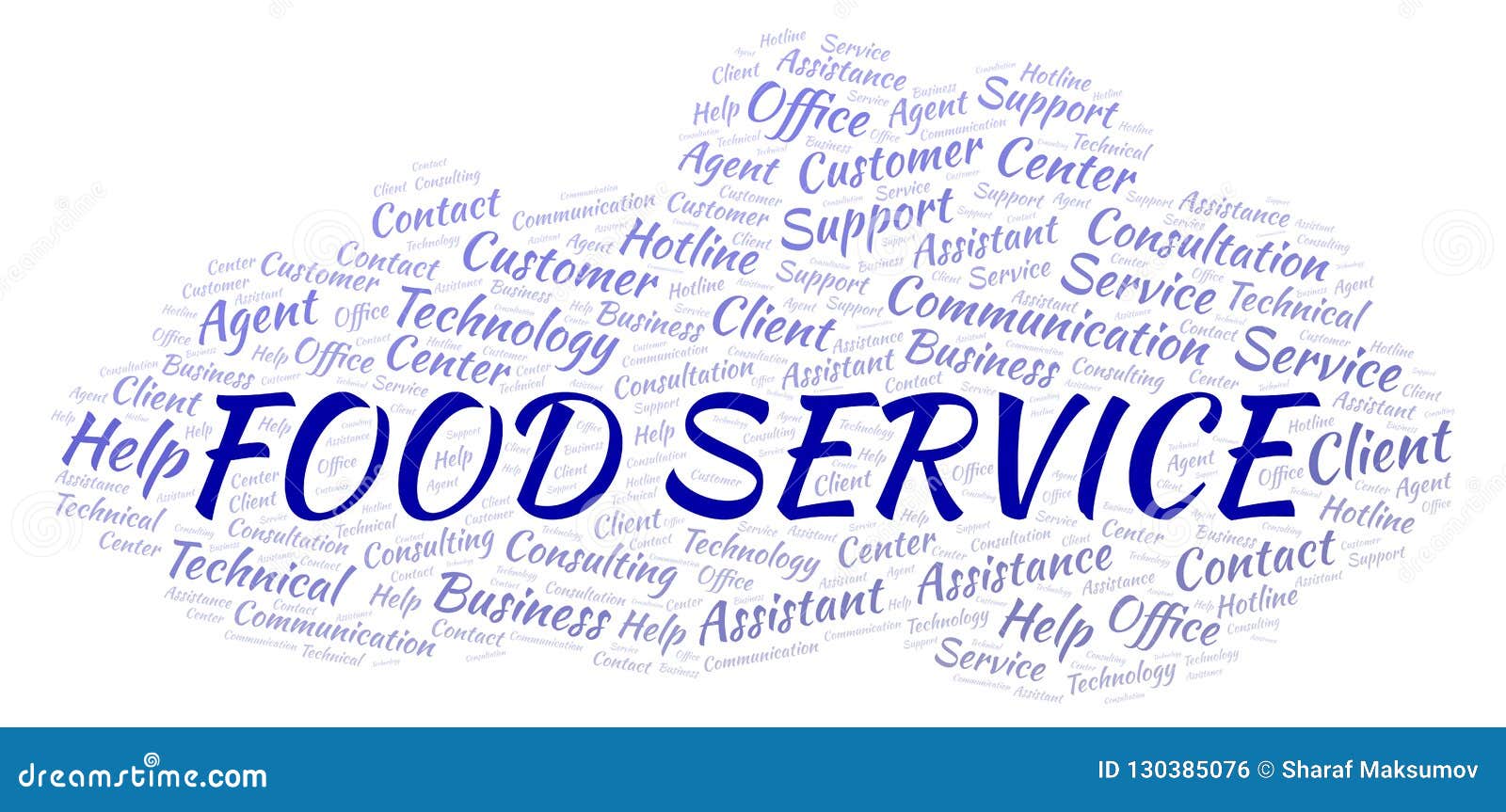 Nuage De Mot De Service De Traiteur Illustration Stock - Illustration ...