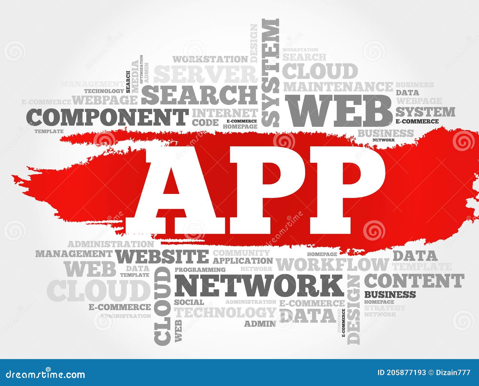 Nuage De Mots D'application Illustration Stock - Illustration du ...