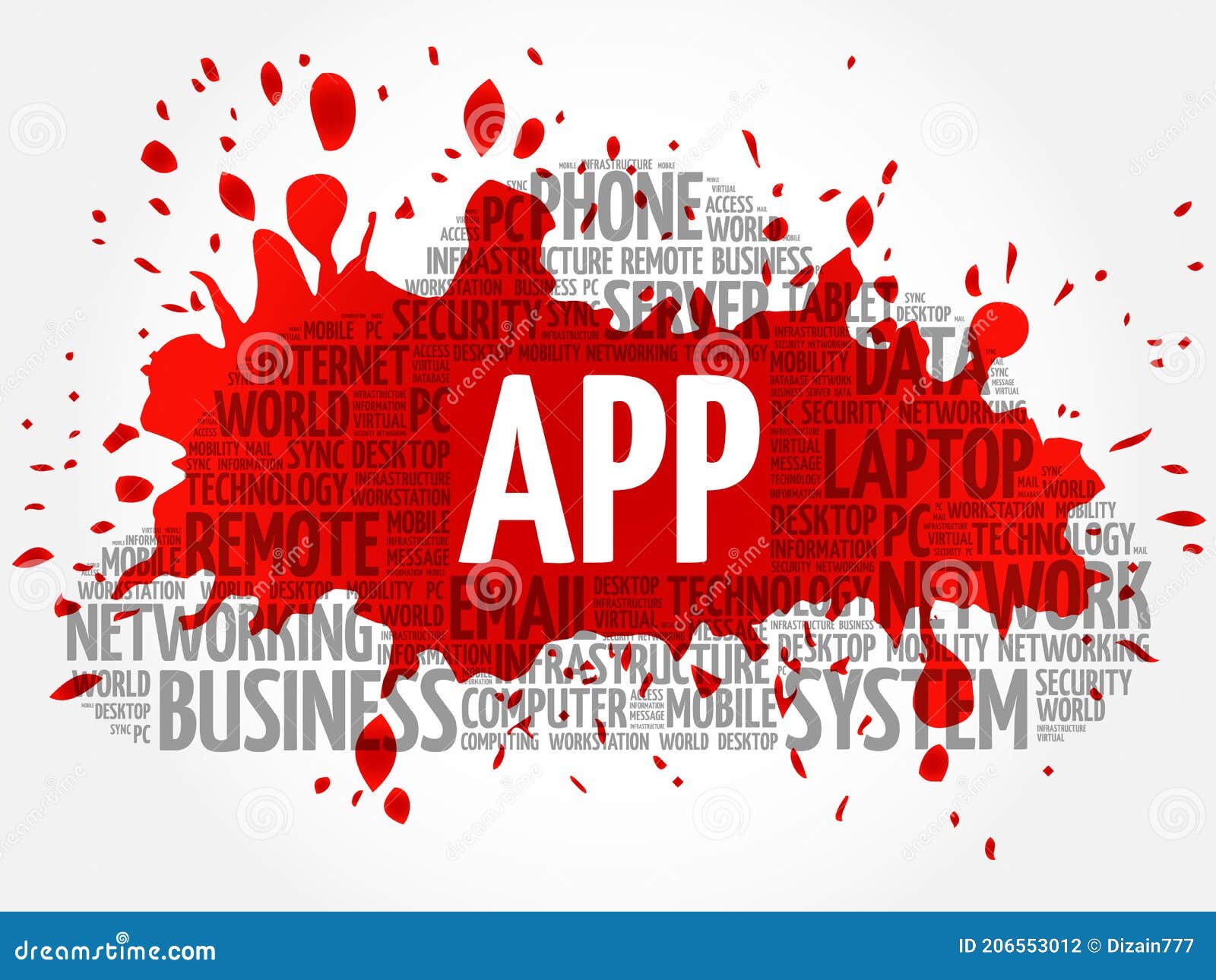 Nuage De Mots D'application Illustration Stock - Illustration du ...