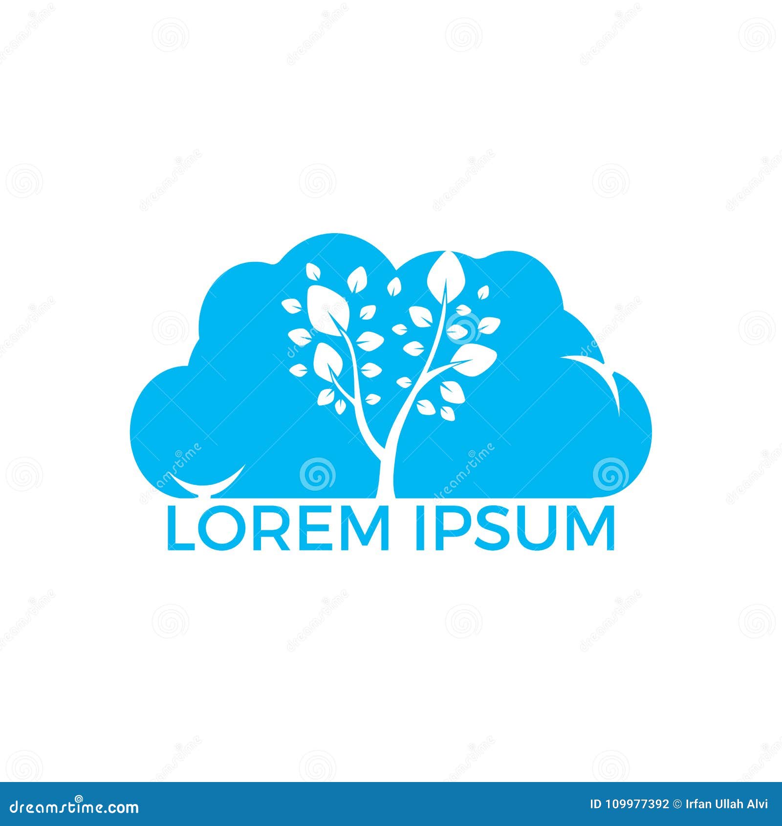 Nuage et usine Logo Design illustration de vecteur. Illustration du ...