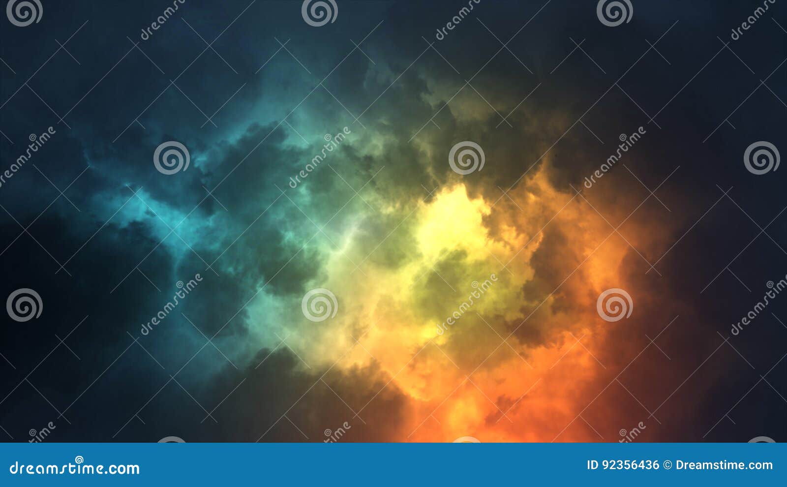 Nube stock de ilustración. Ilustración de niebla, color - 92356436