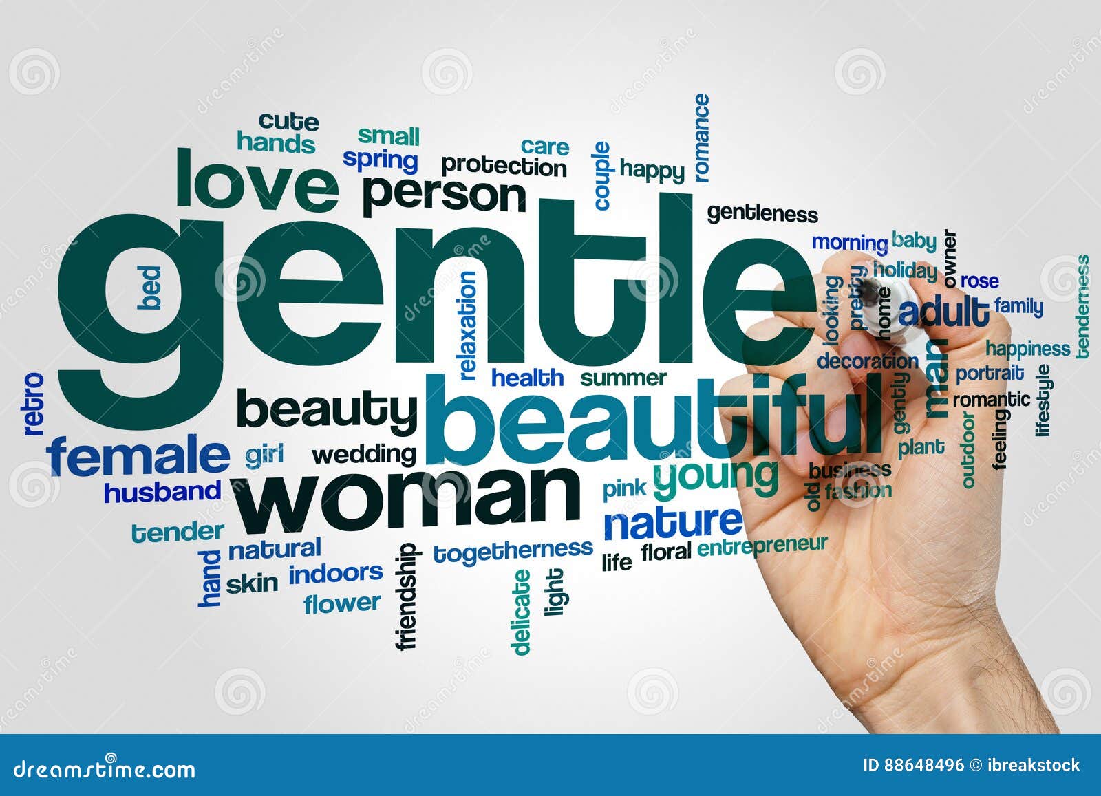 Nube Apacible De La Palabra Stock de ilustración - Ilustración de ...