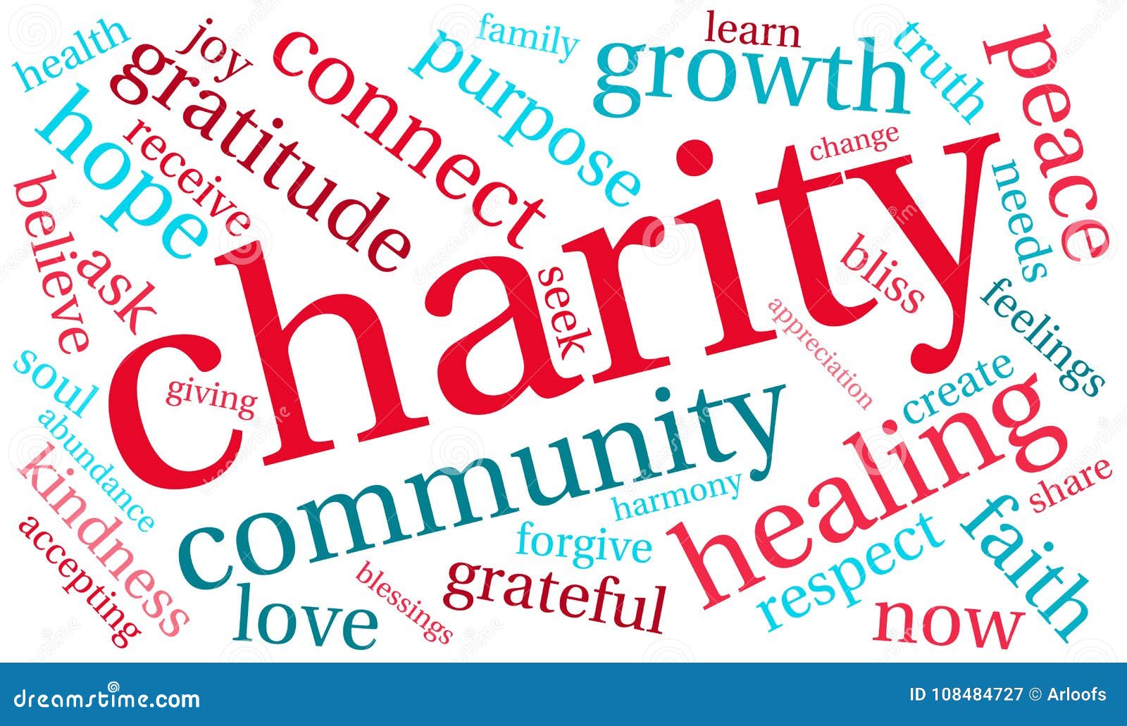 Nube De La Palabra De La Caridad Ilustración del Vector - Ilustración ...