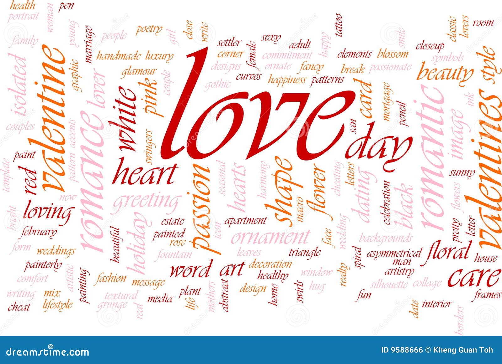 Nube De La Palabra Del Amor Stock de ilustración - Ilustración de ...